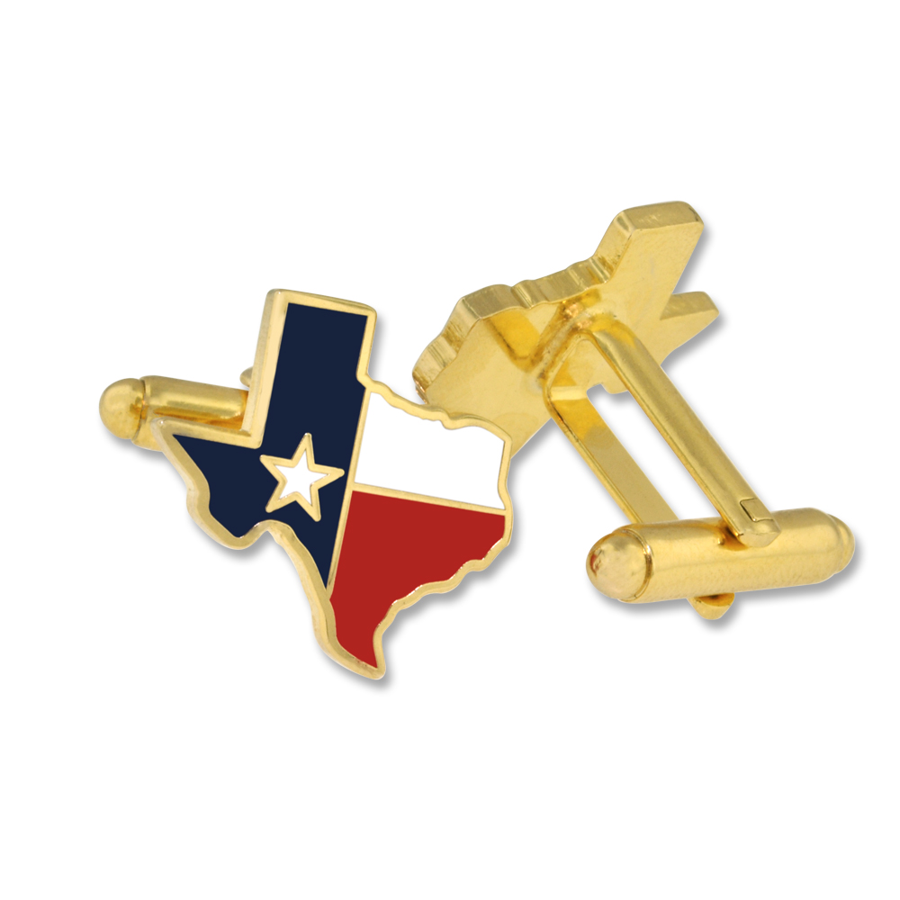 Texas State Shape Cufflink Set - PinMart