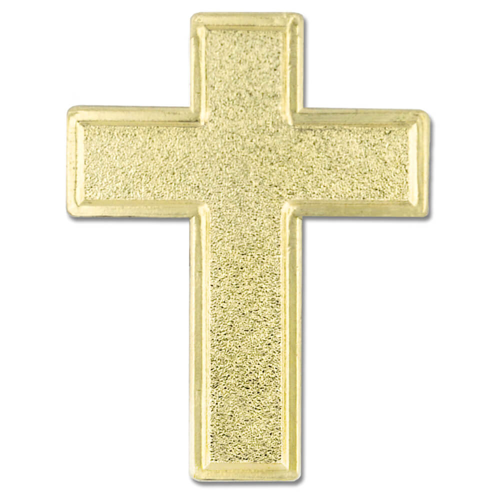 Gold Cross Lapel Pin | PinMart