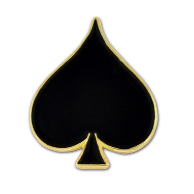 Black Spade Lapel Pin | PinMart