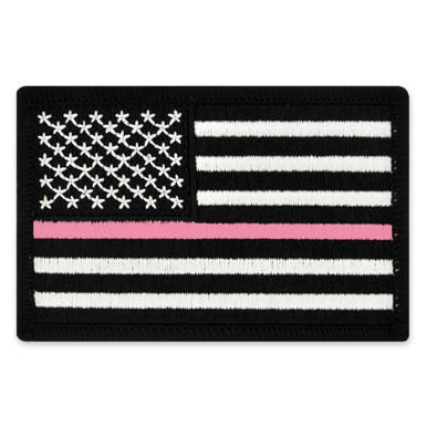 Thin Pink Line Flag Patch - PinMart
