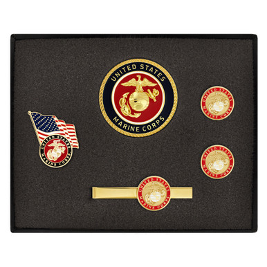 Officially Licensed U.S.M.C. 4-Piece Men's Gift Set - PinMart