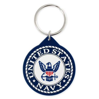 Officially Licensed U.S. Navy PVC Keychain | PinMart