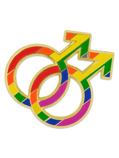 Double Mars Symbol Pin | PinMart