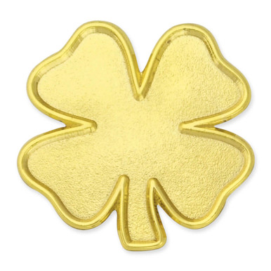 Gold Four Leaf Clover Pin | PinMart