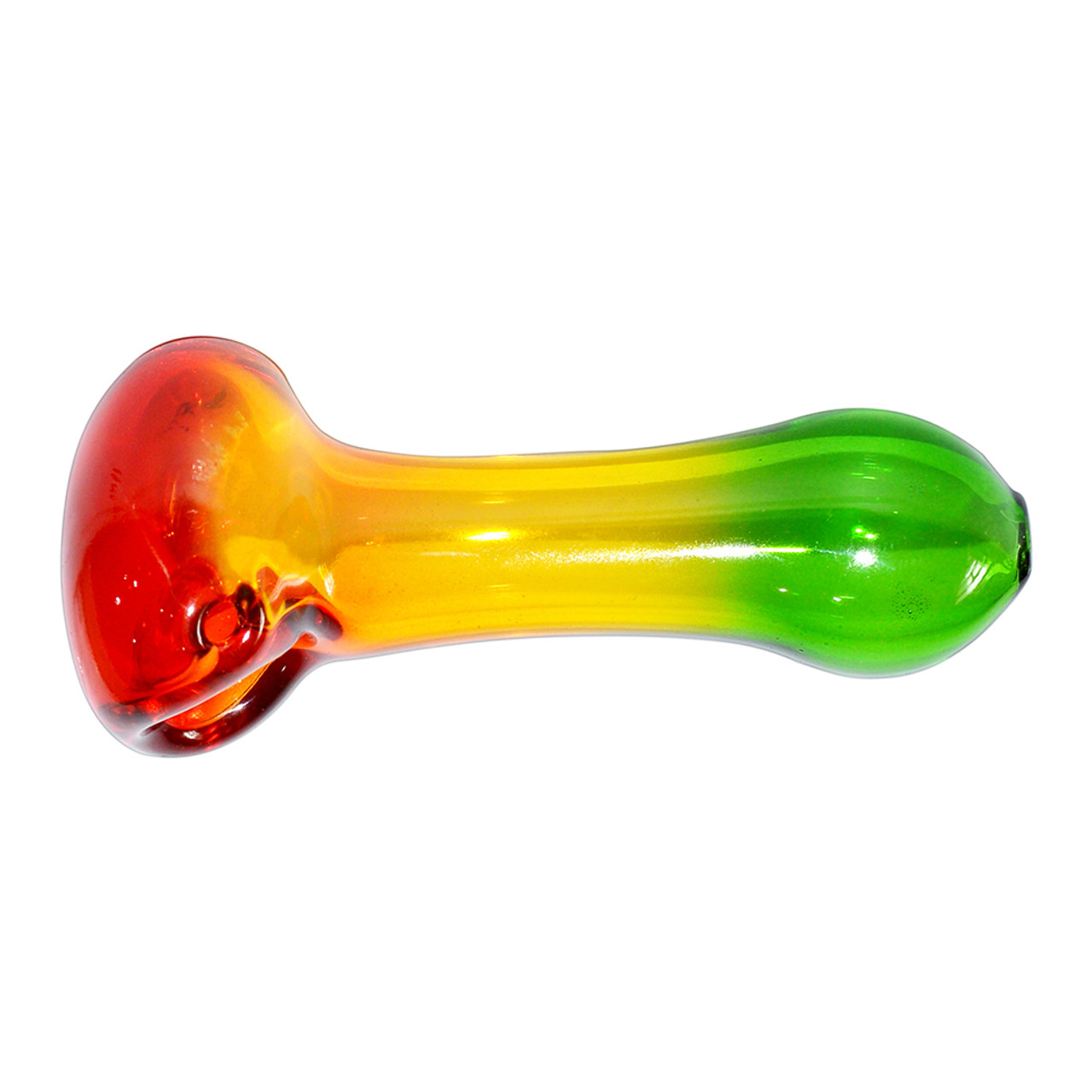 Rasta Colored Glass Hand Pipe Eightcig