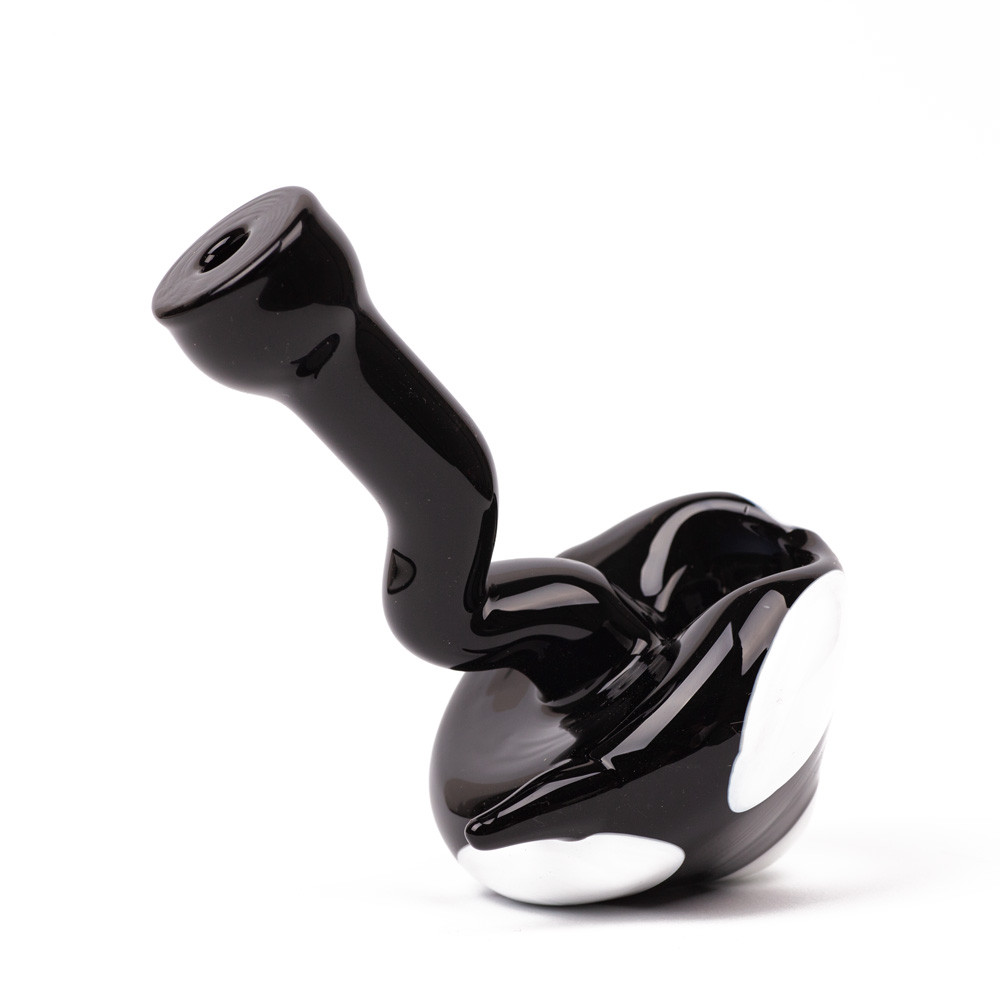 Glass Alien Hand Pipe w/ Wide Base - Magma Holding Inc