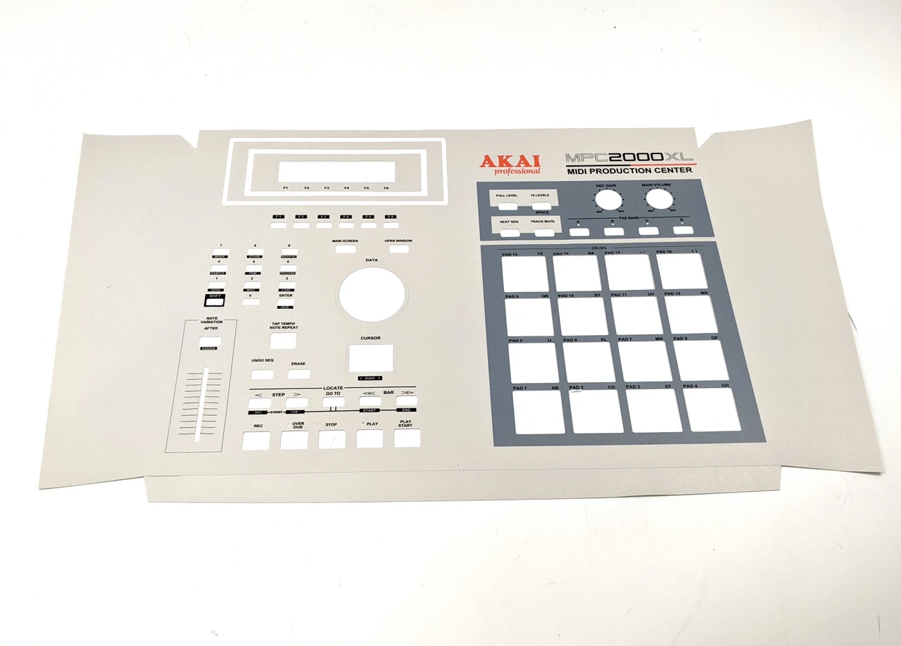 Akai MPC 2000XL Color Faceplate Skin - Choose Color - MPCstuff - Akai ...