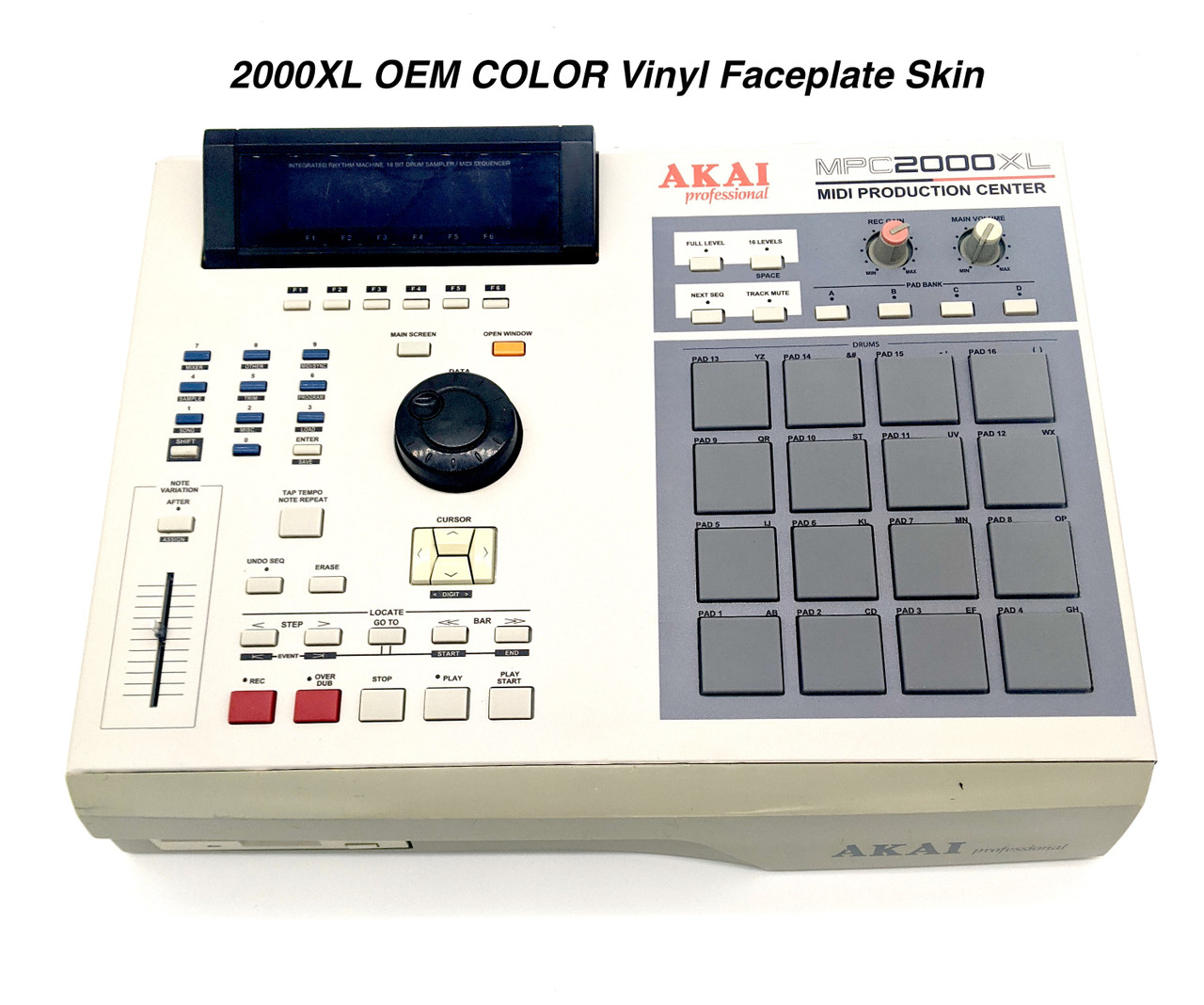 Akai MPC 2000XL Color Faceplate Skin - Choose Color - MPCstuff - Akai MPC Parts , Accessories ...