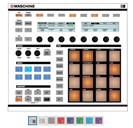 Native Instruments Maschine MK1 / MK2 Faceplate Skin - Any Color ...
