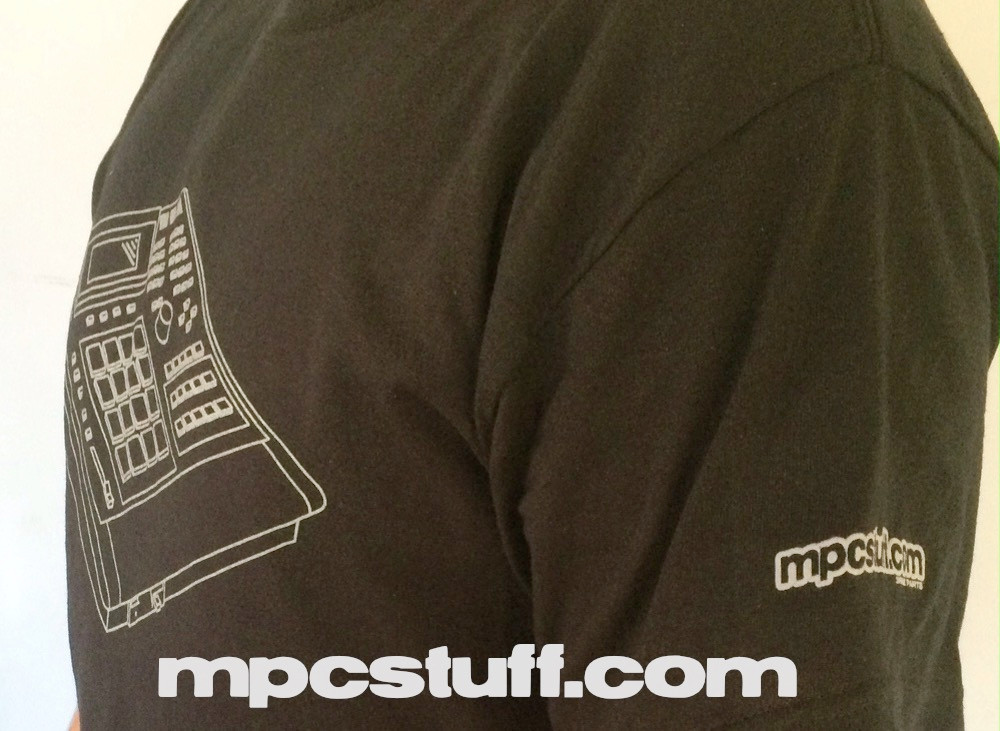 Akai MPC 3000 Outline T Shirt - Black - MPC3000 - MPCstuff