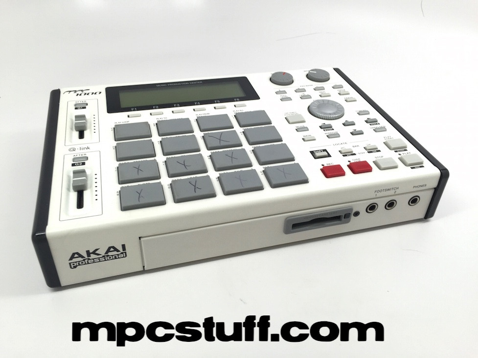 Akai MPC 1000 ALL WHITE Casing Faceplate Kit - Metal