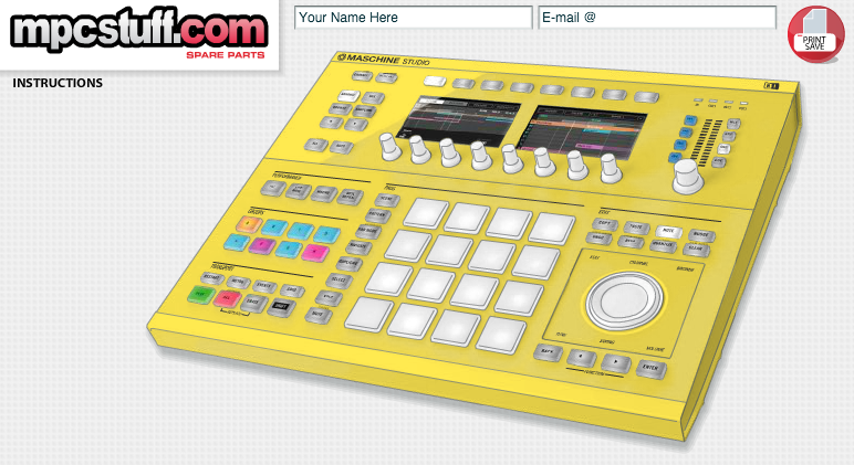 Native Instruments Maschine Studio Casing Faceplate Skin - Any Color