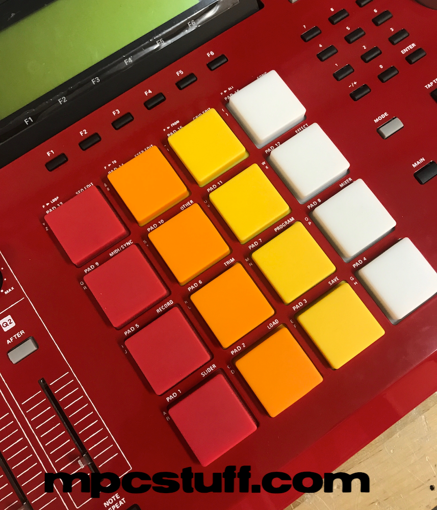 Akai MPC / MPD Thick Fat Pad Set ( 808 / Custom Multi Color Style )