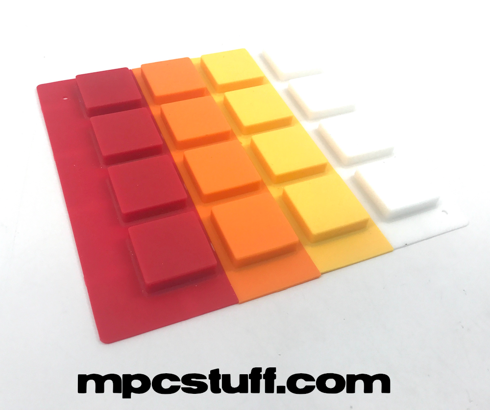 Akai MPC / MPD Thick Fat Pad Set ( 808 / Custom Multi Color Style )