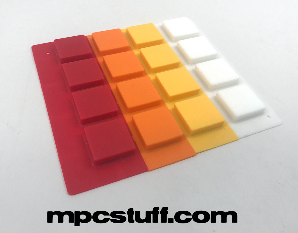 Akai MPC / MPD Thick Fat Pad Set ( 808 / Custom Multi Color Style )