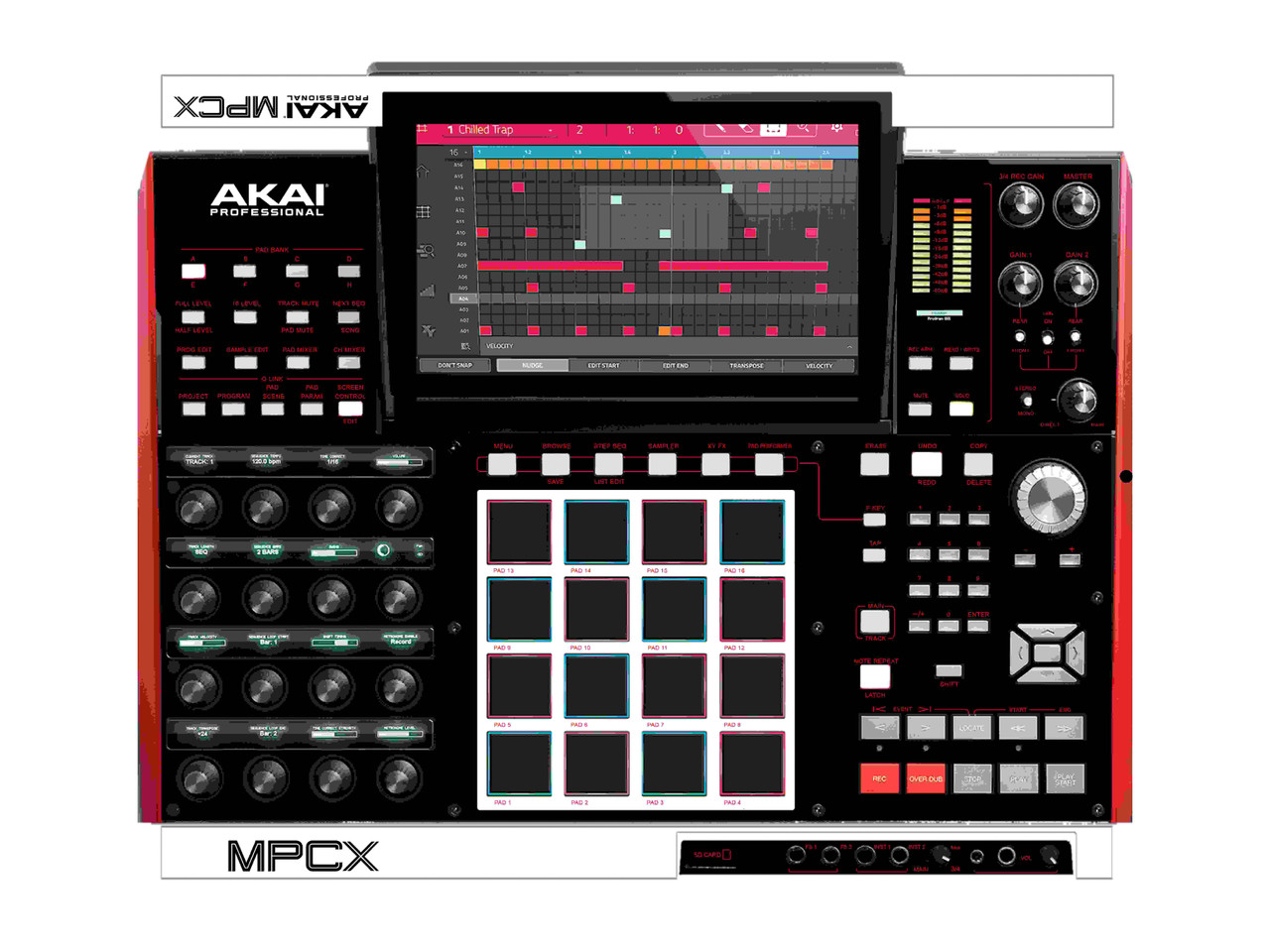 Akai MPC-X Custom Color Faceplate Skin Kit Cover Case