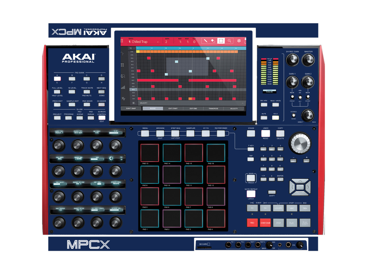 Akai MPC-X Custom Color Faceplate Skin Kit Cover Case