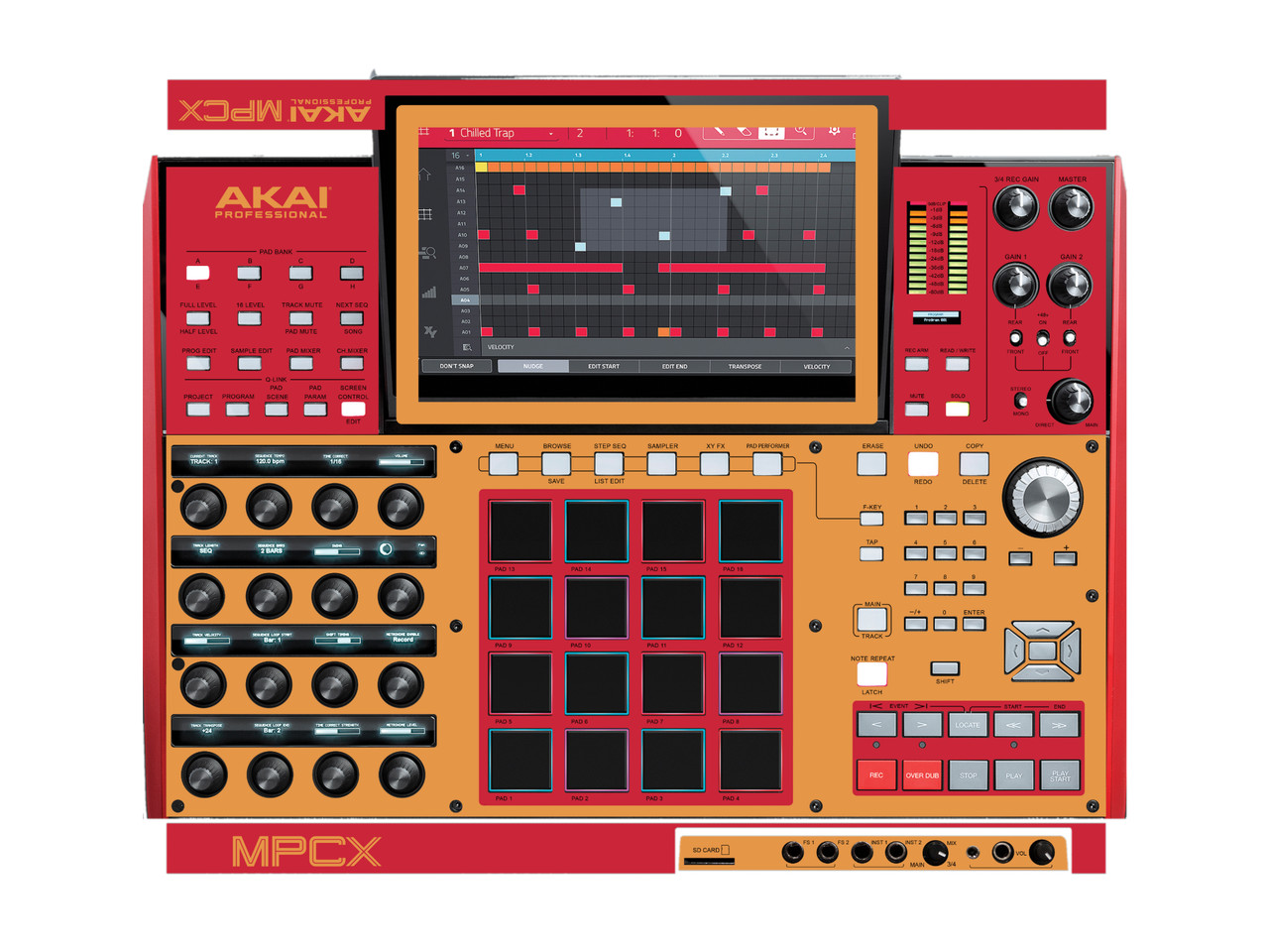 Akai MPC-X Custom Color Faceplate Skin Kit Cover Case