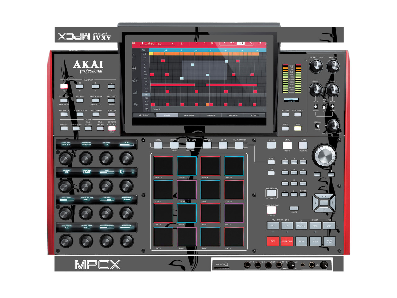 Akai MPC-X Custom Color Faceplate Skin Kit Cover Case