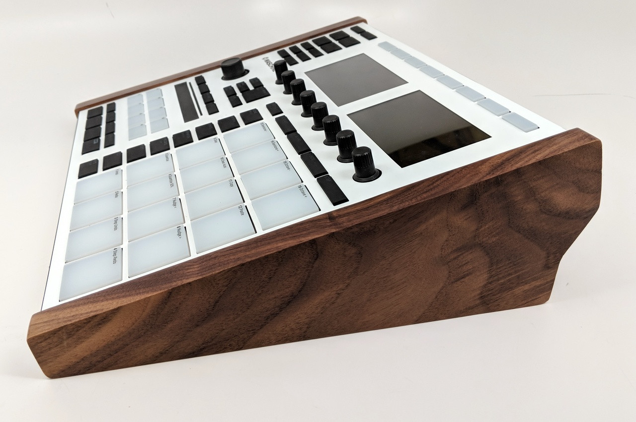 NI Maschine MK3 Custom White w/ Wood Panels