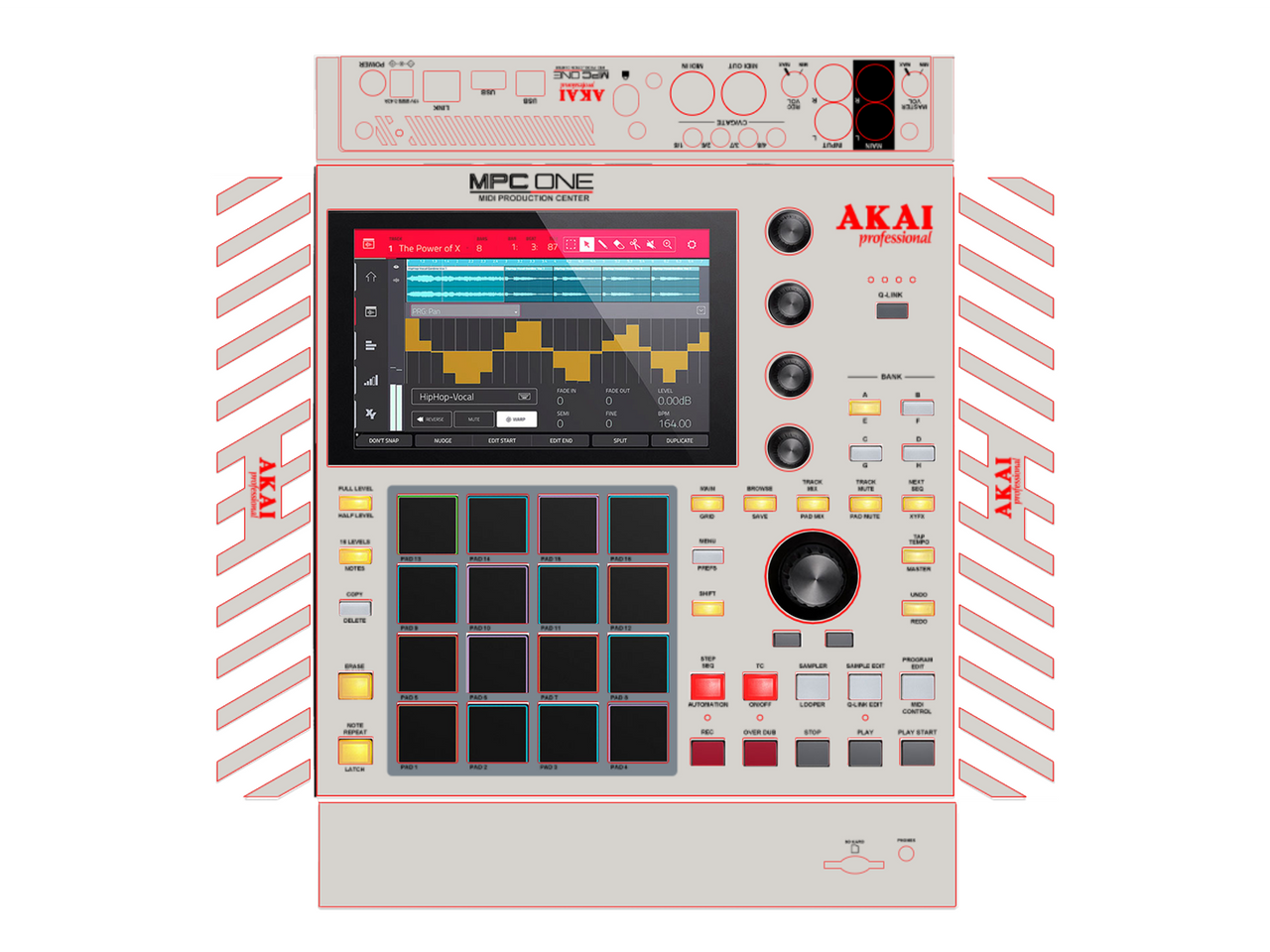Akai MPC One / MPC One+ Custom Color Faceplate Skin Kit Cover Case