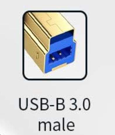 Akai MPC USB Cable, 3.0 A/B to USB-C for MacBook / Phone / Etc