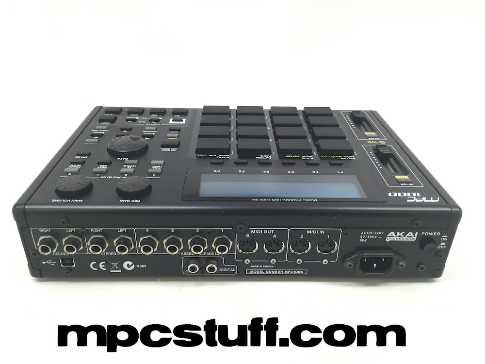 Akai MPC 1000 - All Black Edition - MPCstuff Refurb - Maxed Out ...