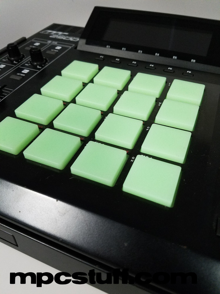 Akai MPC / MPD Glow in the Dark Thick Fat Pad Set ( Green )