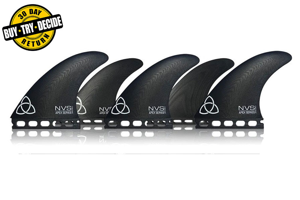 Naked Viking Surf (Futures Compatible) AM Comp Tri-Quad 5 Fin Set ...