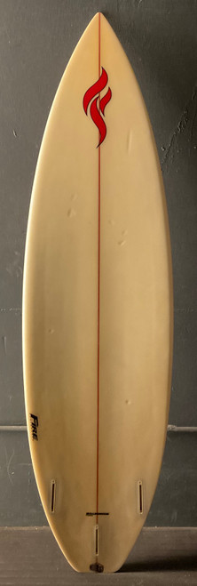6’0” Fire Surfboards Used Surfboard #46410 - USEDSURF