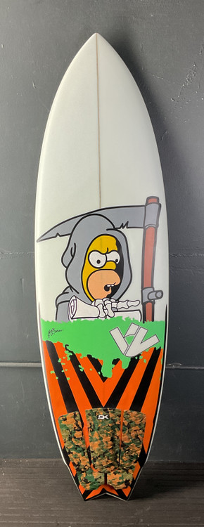 5'6" Custom "Simpson" Used Surfboard #41332 - USEDSURF