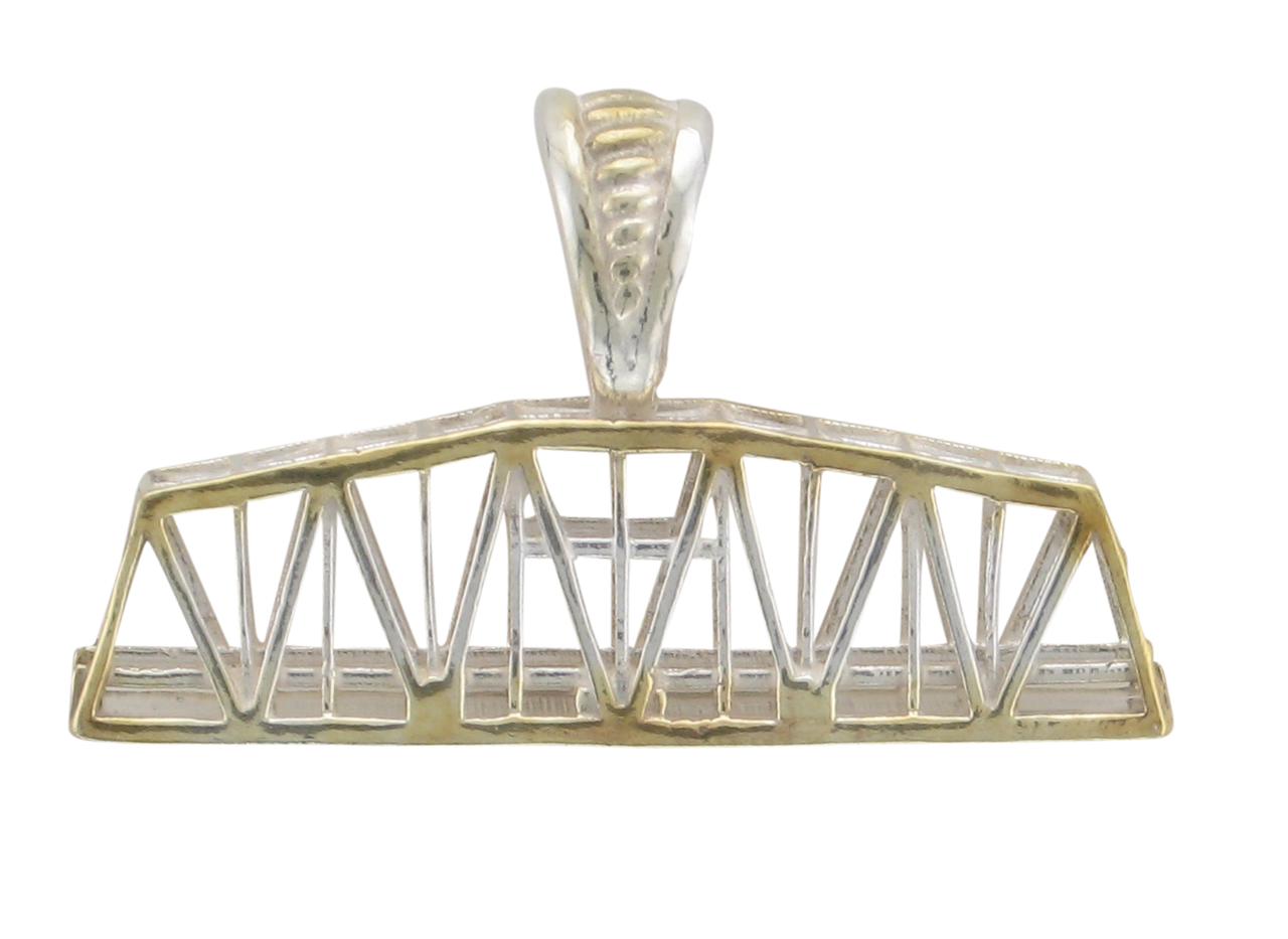 SS Swing Bridge Pendant - Tommy J Designer Jewelry