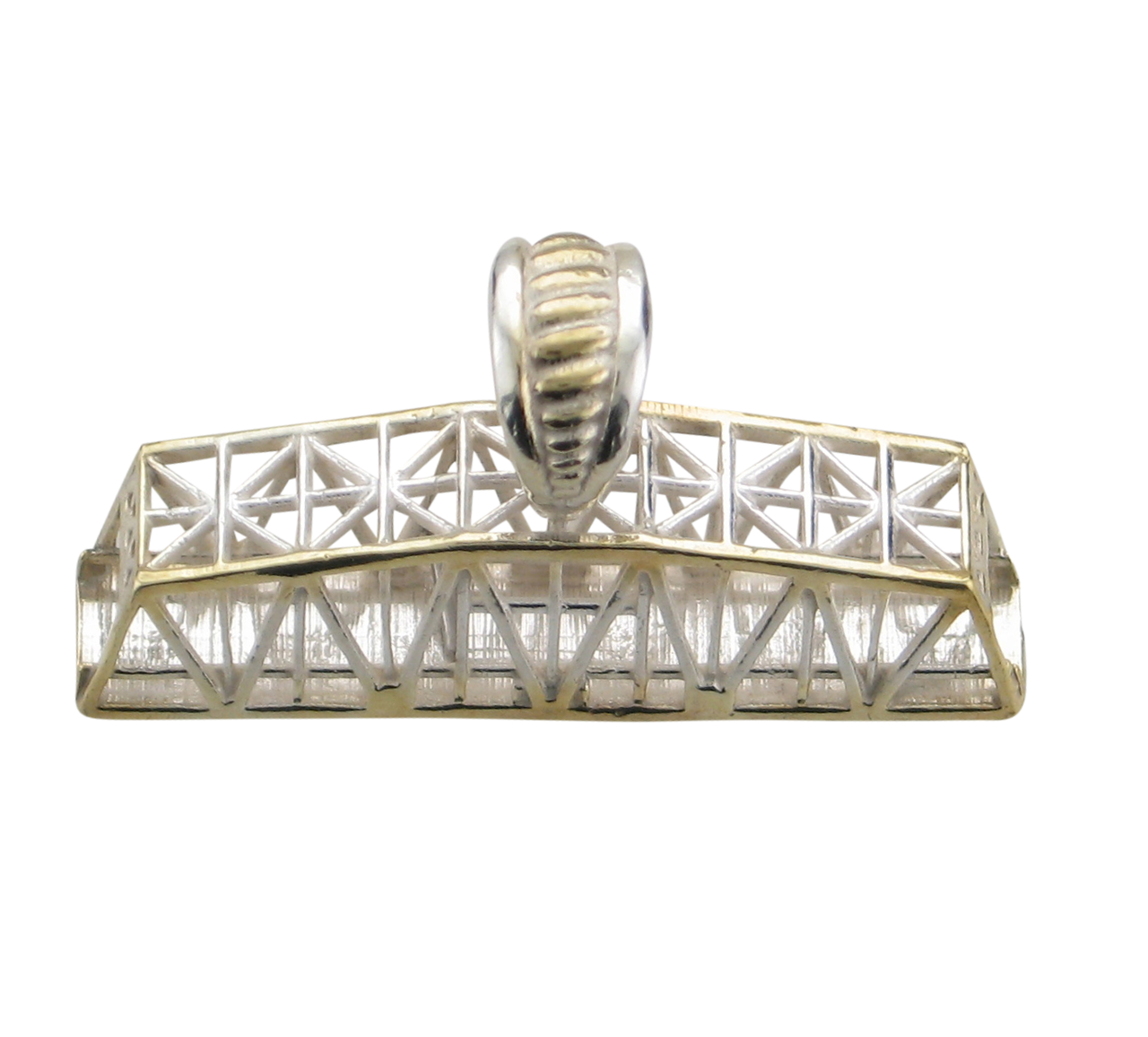 SS Swing Bridge Pendant - Tommy J Designer Jewelry