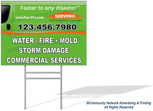 Servpro Yard Sign Templates