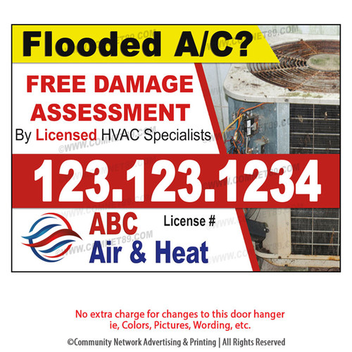 Storm Damage Yard Sign | HVAC Contractor | 18 x 24