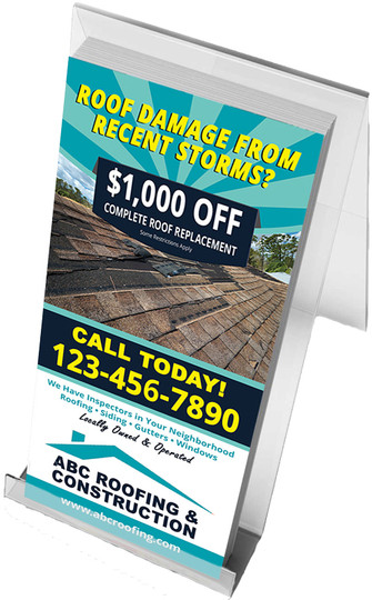 High-Quality Storm Damage Rack Card for Roofing Contractor | Community ...