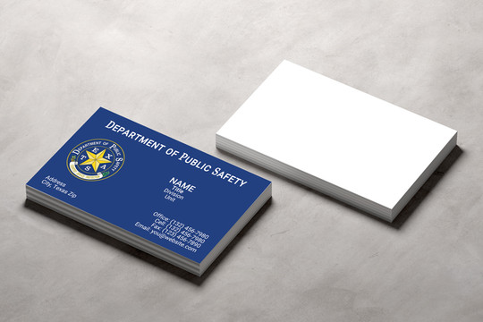Texas Department of Public Safety (DPS) Business Cards | Best Prices