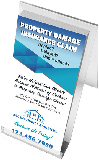 Public Insurance Adjuster Rack Card | Storm Damage Property Claims