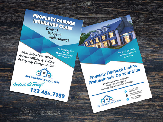 Eye Catching Flyer for Public Insurance Adjuster