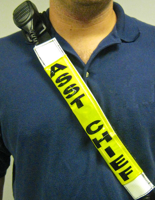 Custom Print Reflective Radio ID Band | Fire Fighter