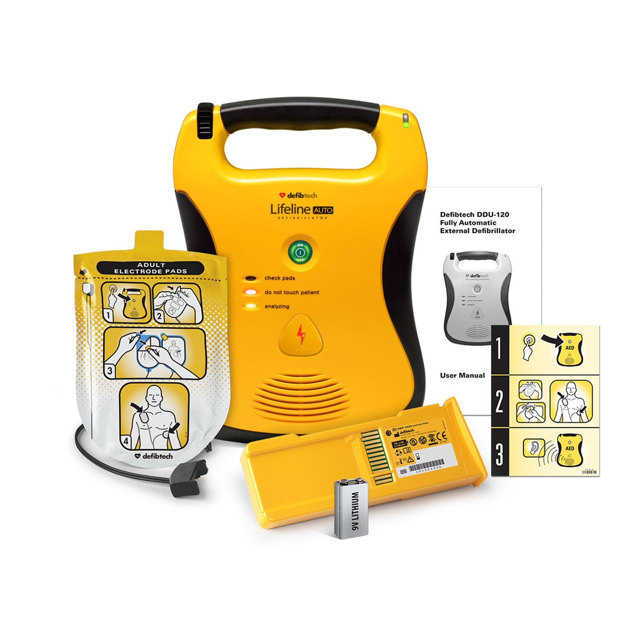 Defibtech Lifeline AUTO AED | Advanced Biphasic Shock Technology