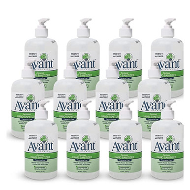 Avant Fragrance-Free Hand Sanitizer Gel | 16.9 Oz, Case of 12