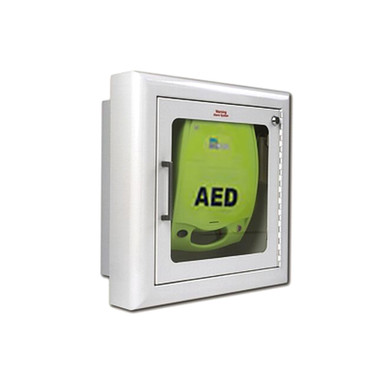 Semi-Recessed Wall Cabinet for ZOLL AED Plus with Alarm
