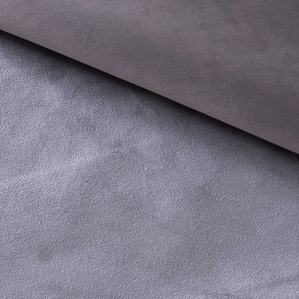 VELVET LUX LEAD GREY Fabric Sample CUSTOM MADE