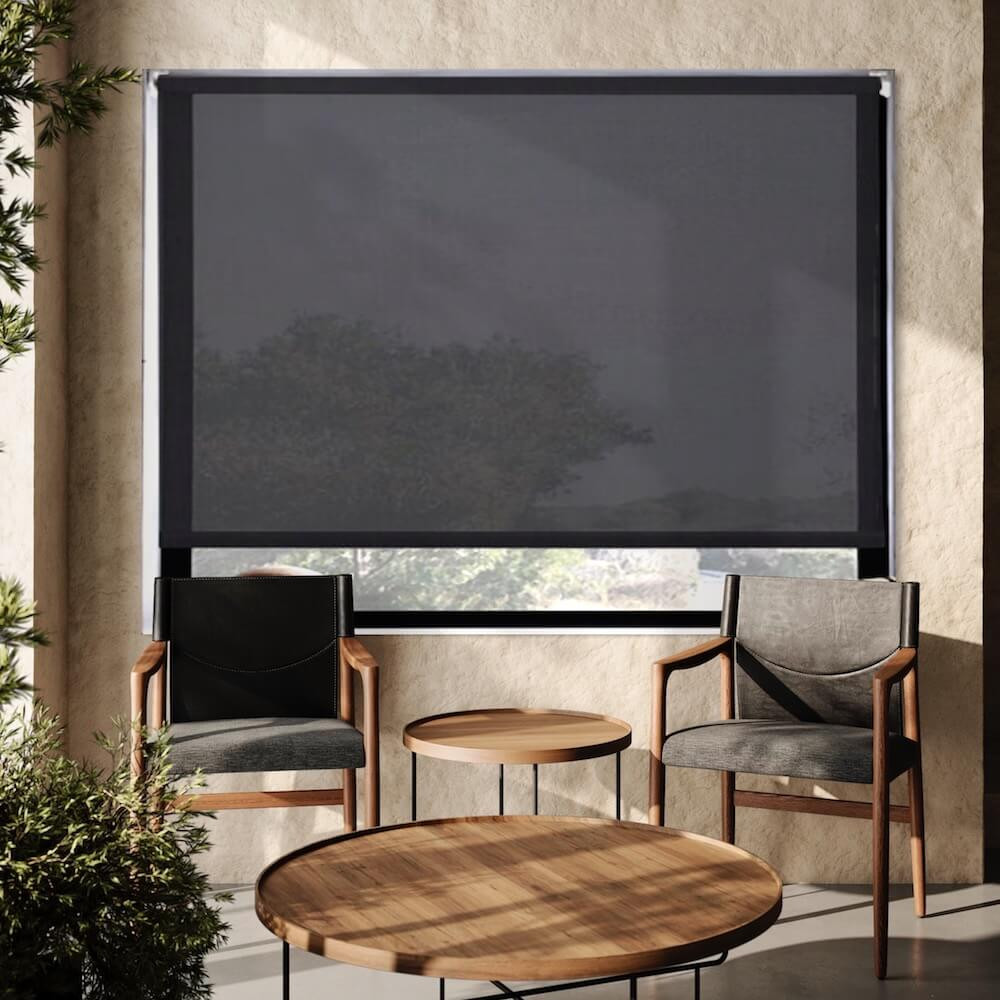 Custom Made Screen Blind ONTARIO Black