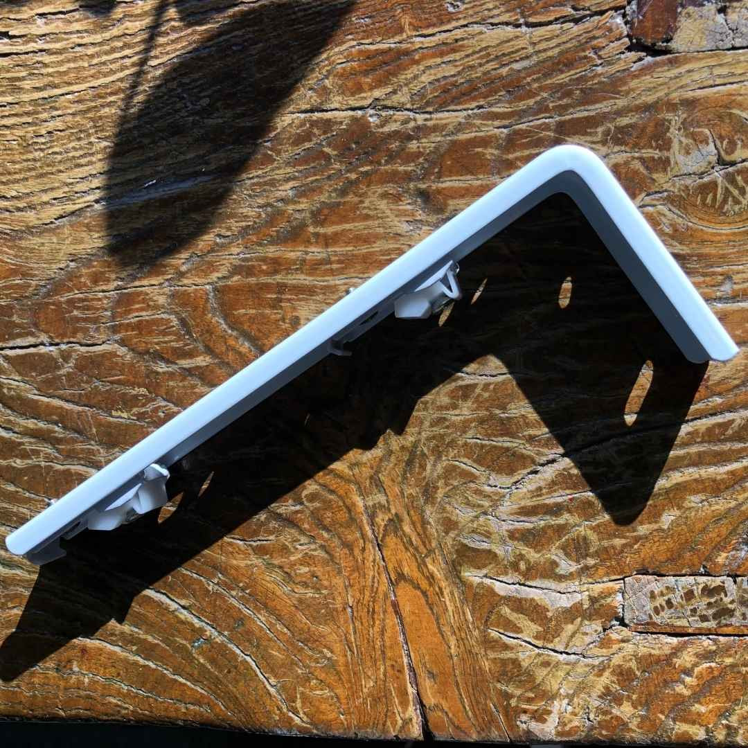 S-Fold Double Curtain Track Bracket White