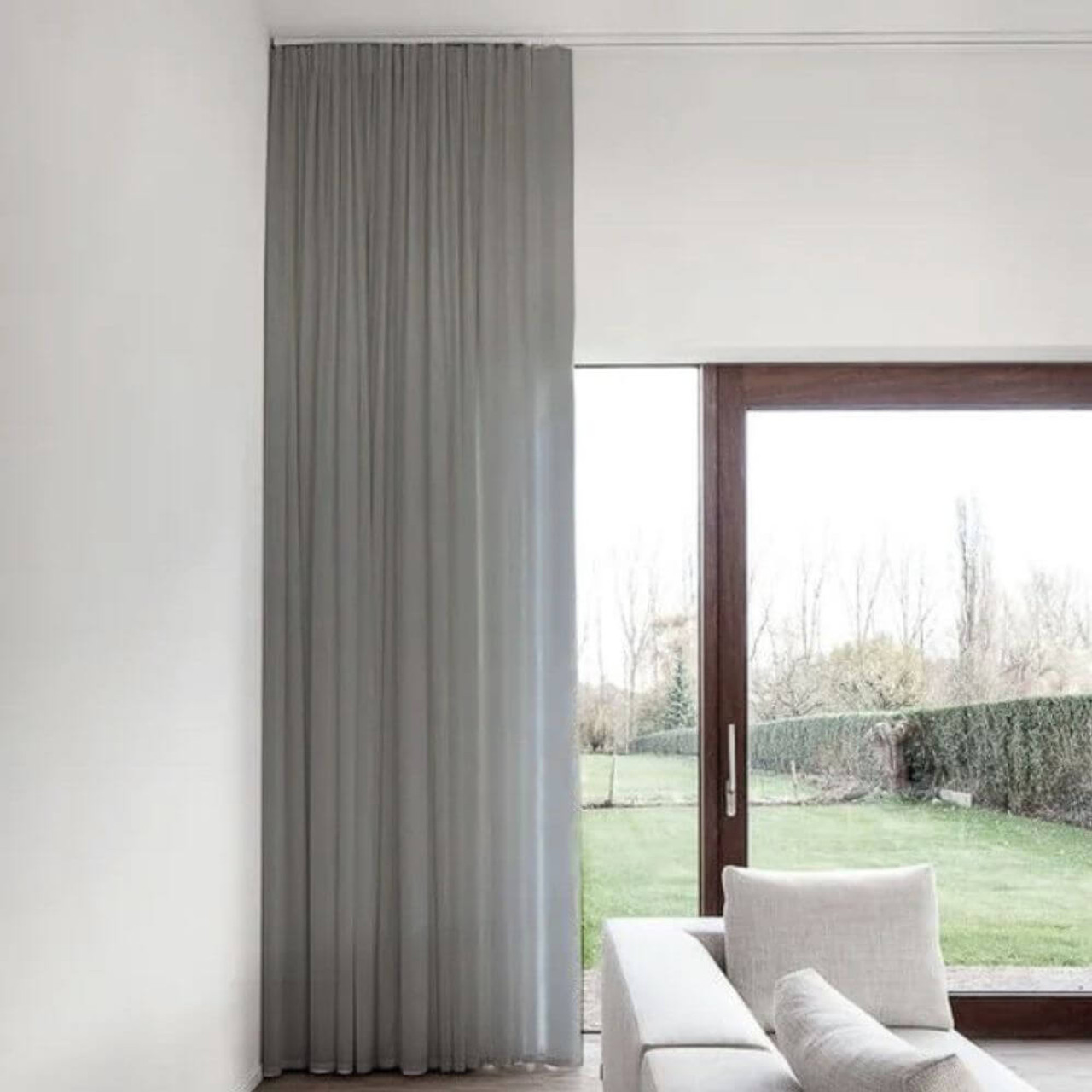 Bristol Custom Made Sheer Curtains Grey Quickfit