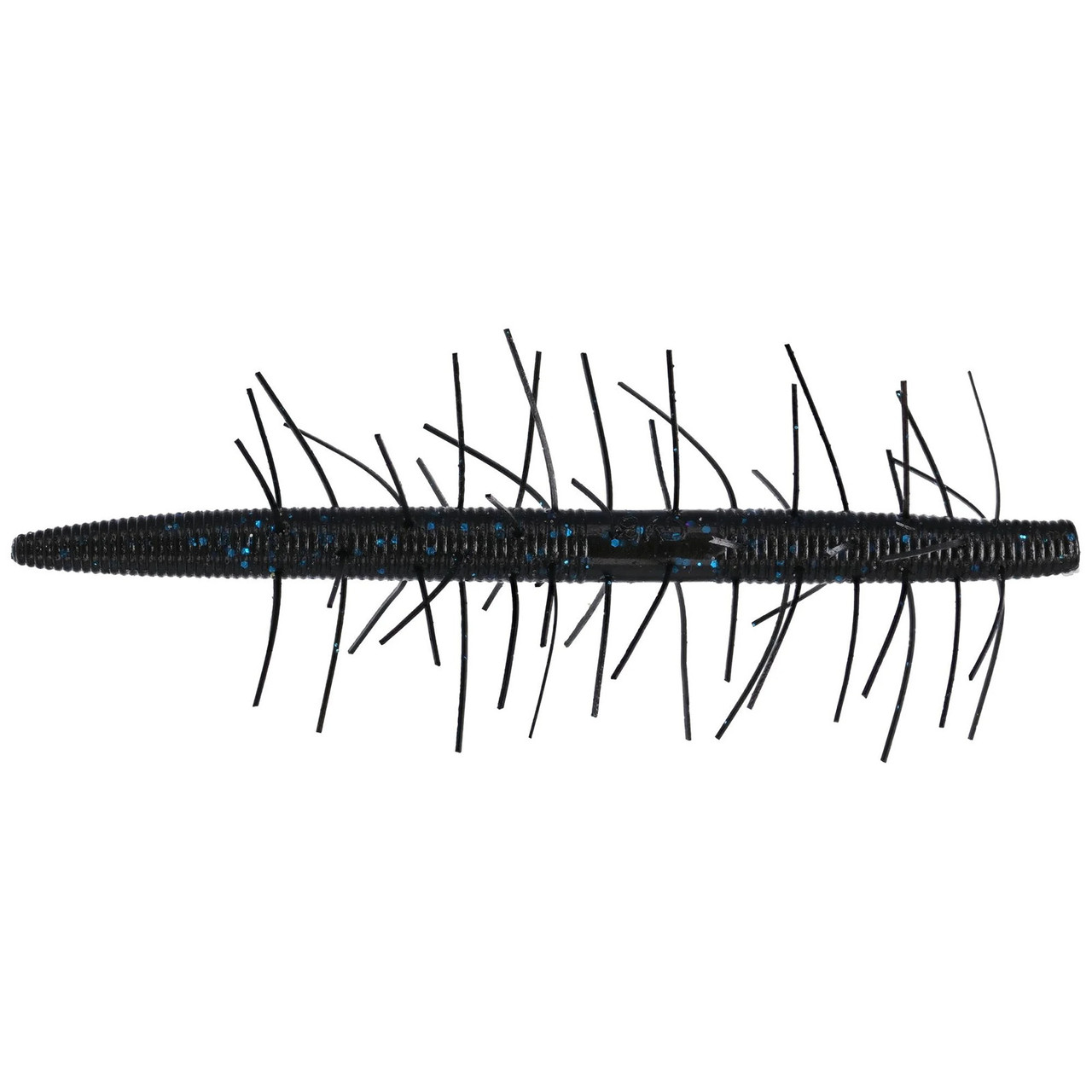 Yamamoto Fuzzy Senko 5" Black Blue Fleck - Fin Feather Fur Outfitters