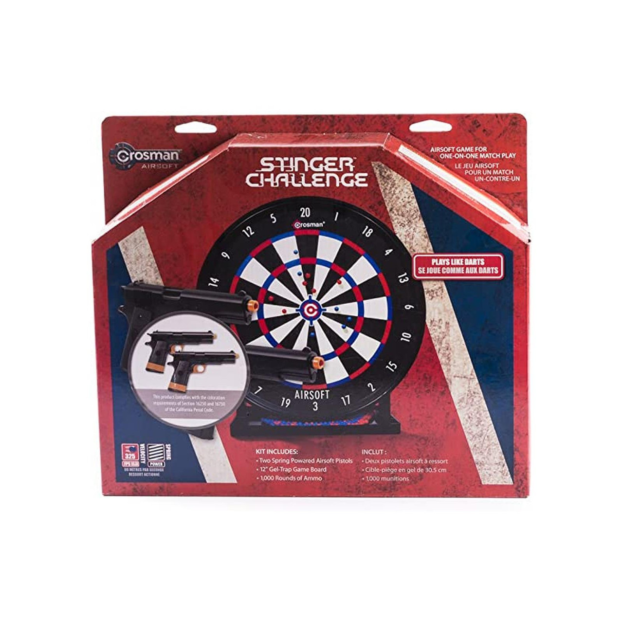 GameFace Stinger Spring-Powered Single-Shot Airsoft Pistol Kit 2 ...