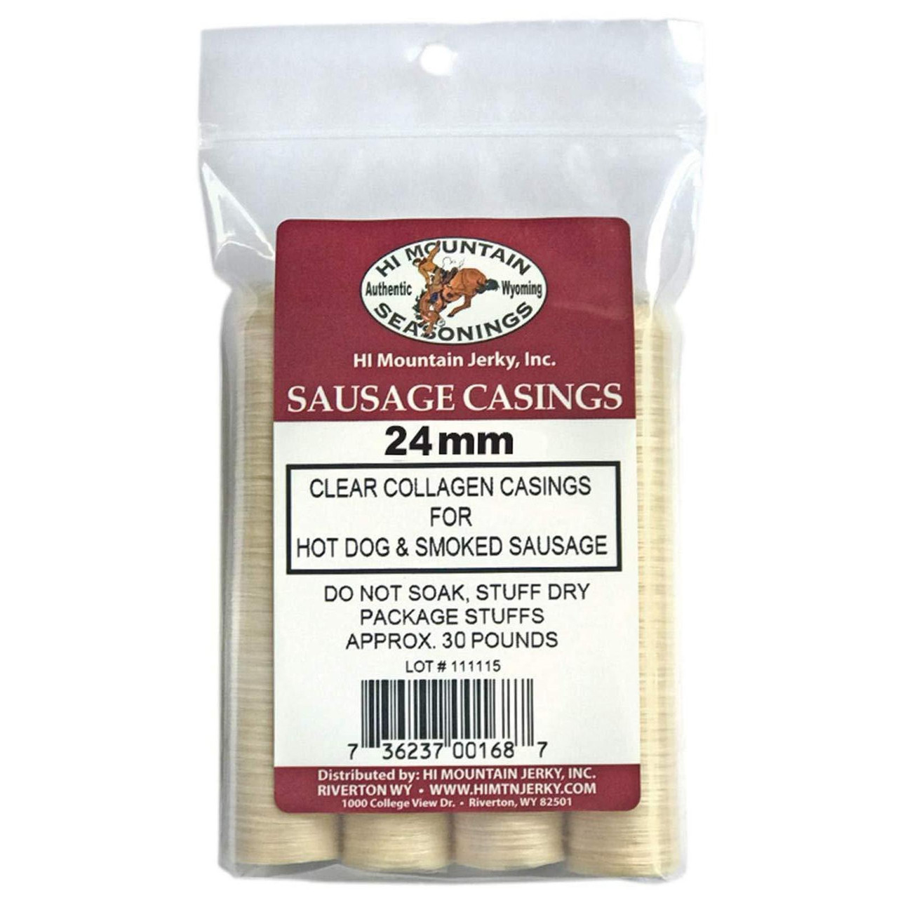 Hi Mountain Season H/M 00168 24mm Hot Dog Casing - Fin Feather Fur ...